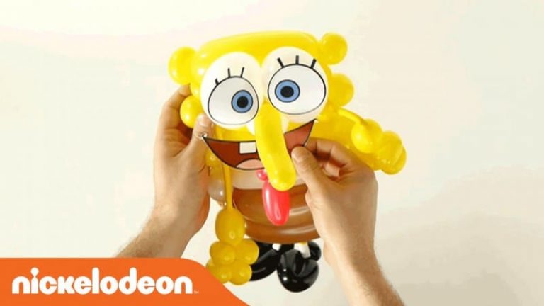 Balloon SpongeBob Squarepants for National Free Balloon Day